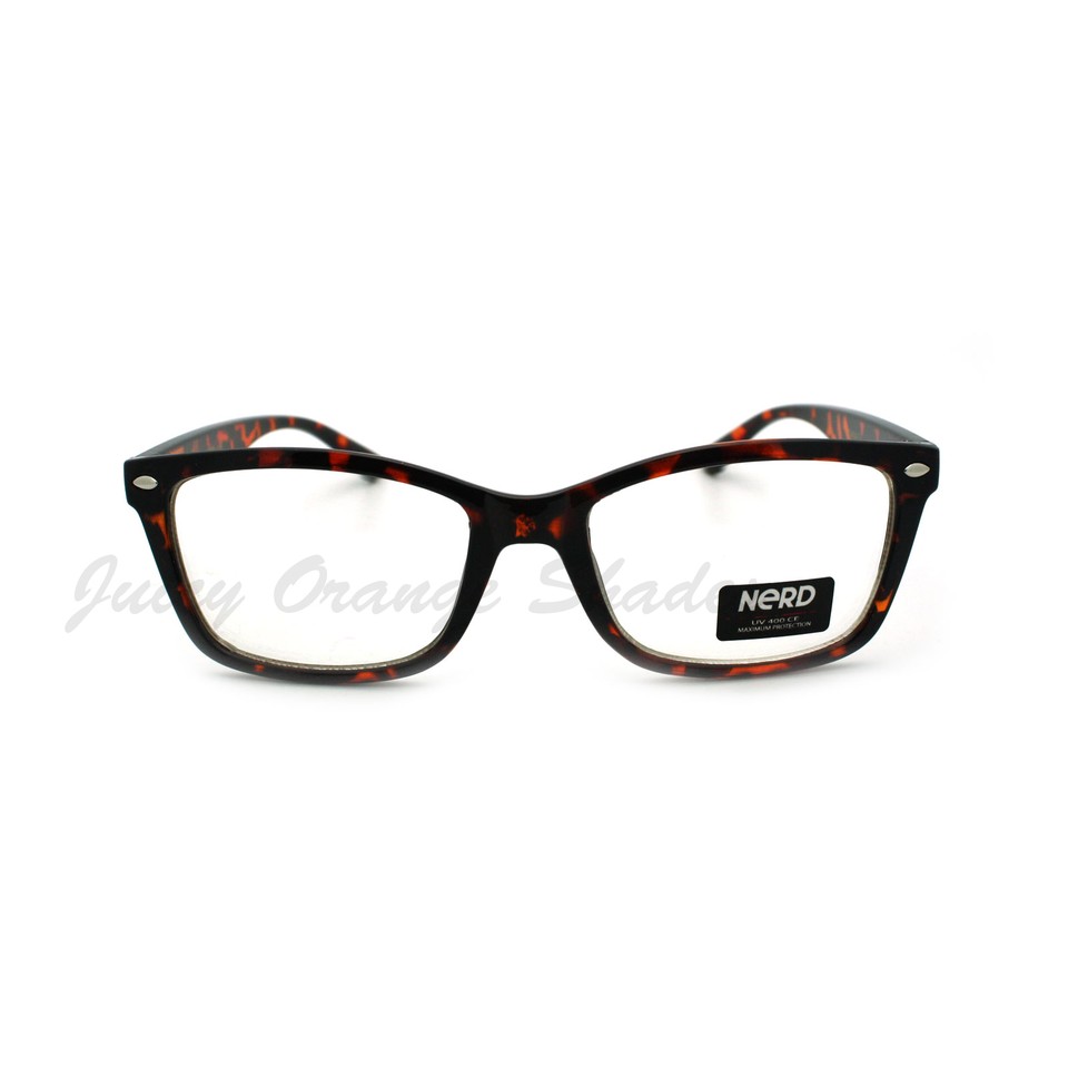 Clear Lens Optical Frame Eyeglasses Designer Rectangular Glasses | eBay