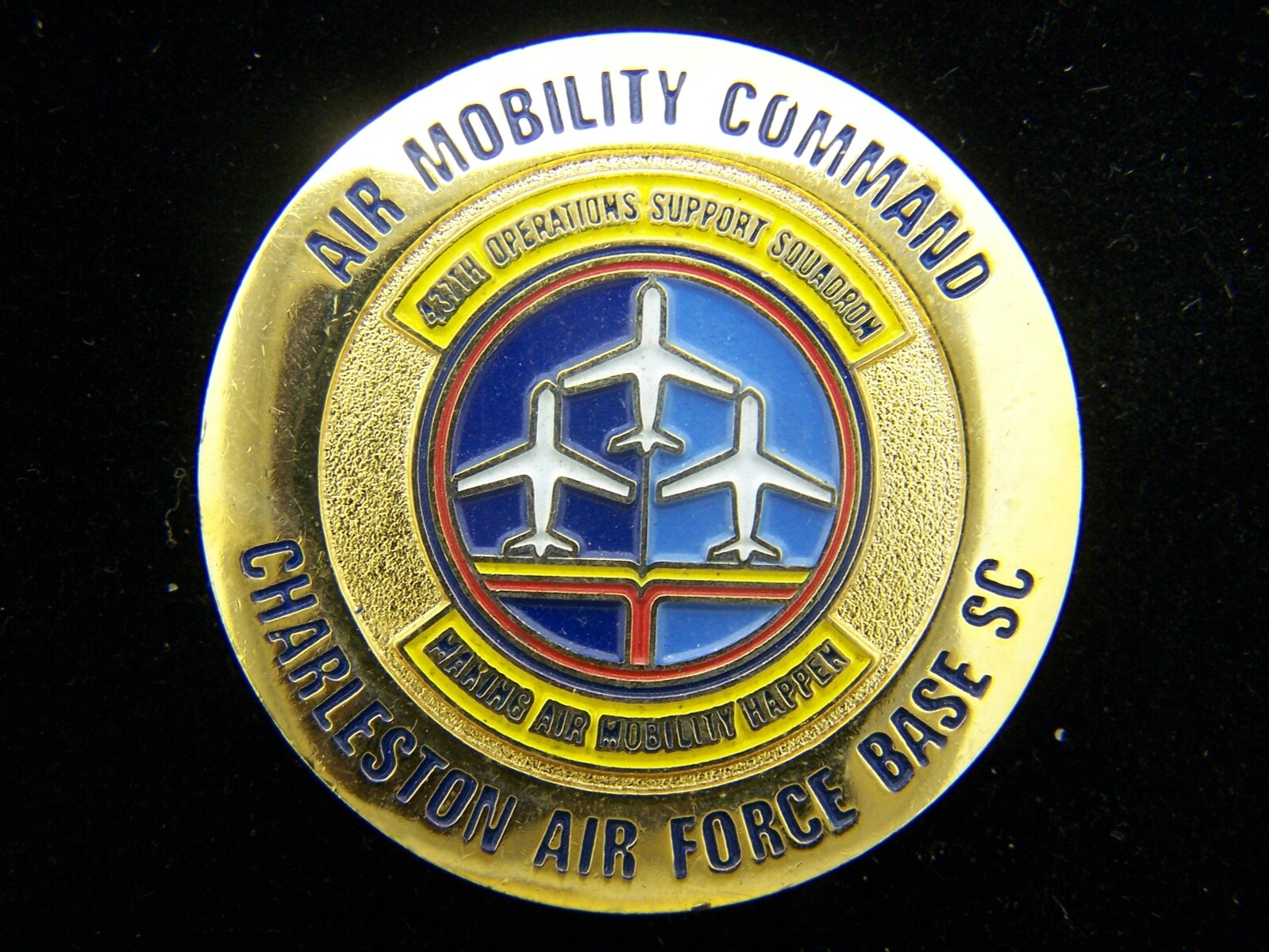 437th Operations Support Squadron Air Mobility Command Challenge Coin ...