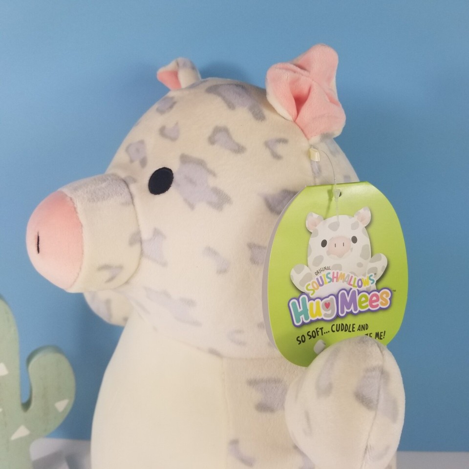 ☆NEW☆ 14" Squishmallow Reese the Pig Hug Mees Plush - Super Soft Pillow ...