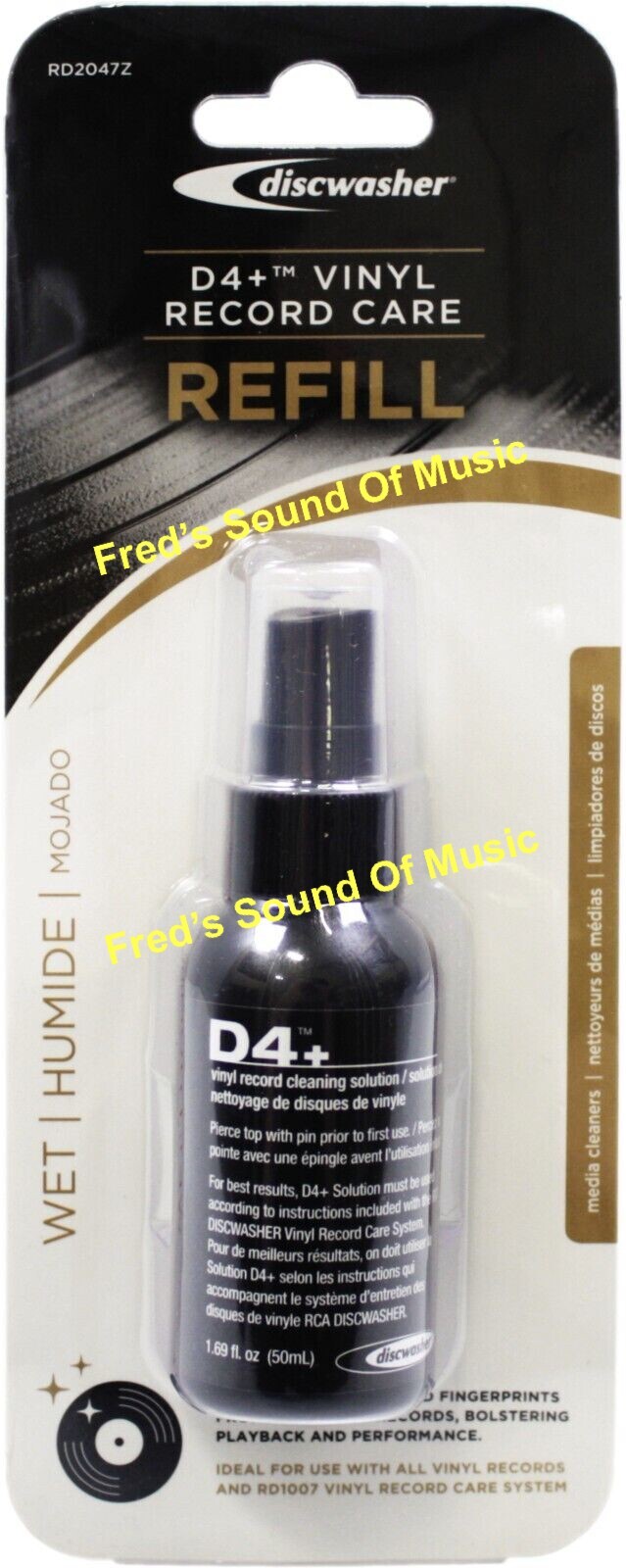 DISCWASHER NEW RCA D4 + Record Cleaner SPRAY Bottle Best Cleaning Fluid ...