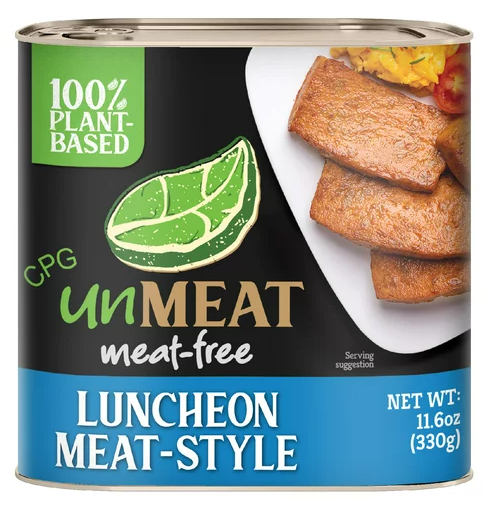 CPG unMEAT Luncheon Meat-Style Non-GMO, Zero Cholesterol, 11.6oz Can, 4 ...