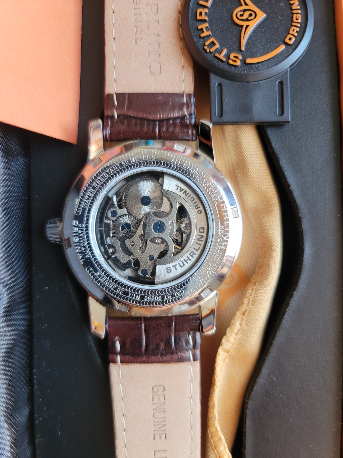 ‎️‍🔥Stuhrling Original Skeleton Automatic Watch‎ NEW 20 Jewels ...