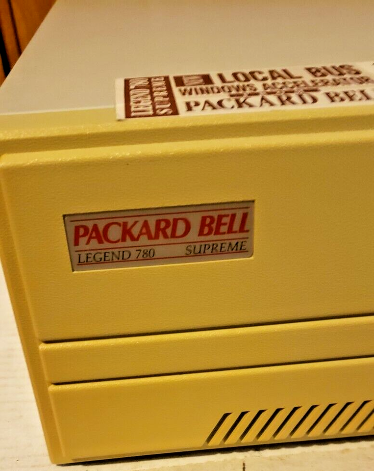 PACKARD BELL LEGEND 780 SUPREME COMPUTER W/ BOX BOOKS KEYBOARD ...