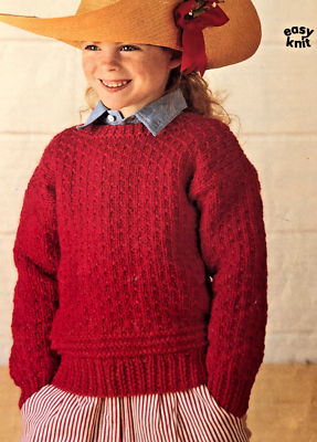 Easy Jumper Knitting Pattern Basic Sweater Knitting Pattern Simple
