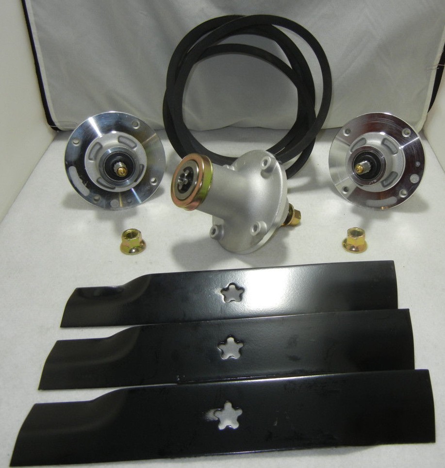 YTH24V42LS YT42XLS 42" DECK REBUILD KIT BELT SPINDLES BLADES | eBay