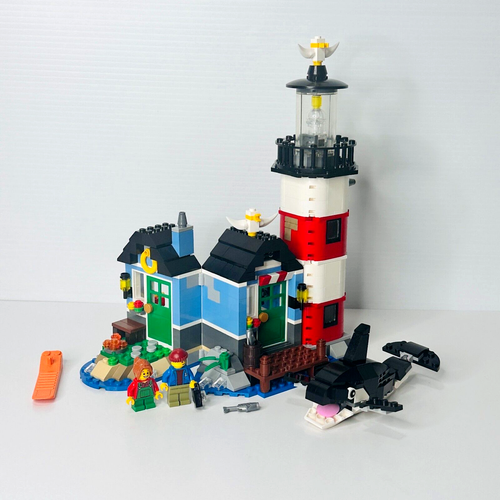 LEGO 31051 Creator: Lighthouse Point 3in1 build Light brick No box/man ...