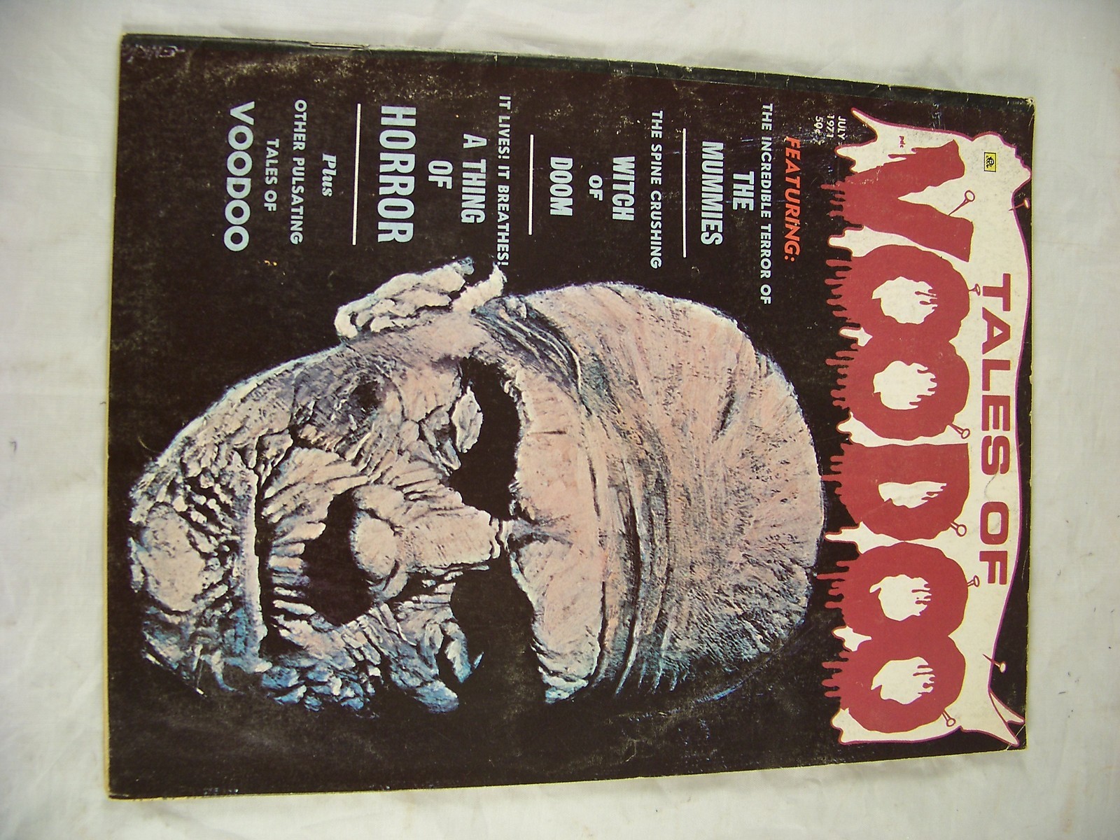 TALES OF VOODOO JULY 1971 VOLUME 4 NUMBER 4 KARLOFF MUMMY COVER EERIE ...