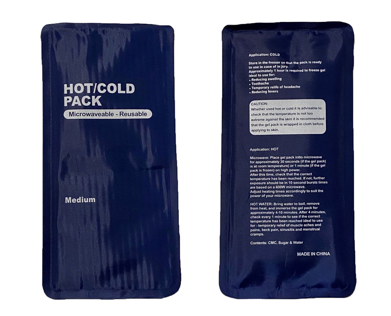 1 x Hot and Cold Pack Reusable Microwave Heat Ice Gel Pack First Aid ...
