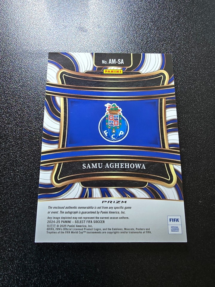 2024-25 Panini Select Fifa memorabilia auto-Samu Aghehowa-Red prizm | eBay