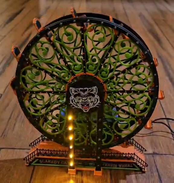 Dept 56 Scaredy Cat Ferris Wheel Halloween Village Retired New 53208 ...