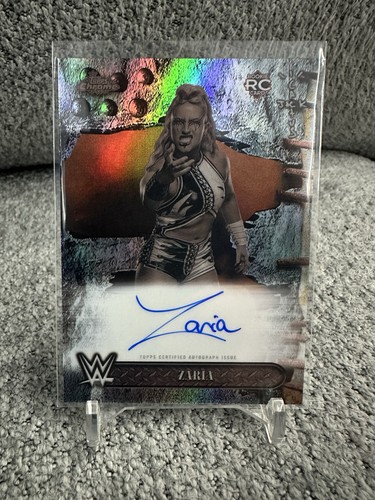 Zaria RC 2025 Topps Chrome WWE x Cactus Jack - On Card Refractor Rookie ...
