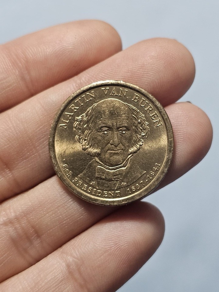 2008 P MARTIN VAN BUREN Dollar Coin - circulated 1837-1841 8th ...