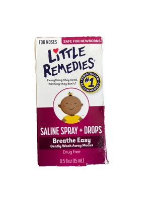 Little Remedies Saline Spray Drops to Clean Little Noses .5oz Pack of 3 ...