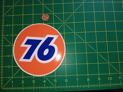 76 FUEL RACING STICKER ORIGINAL old stock APPROX. 5" | eBay