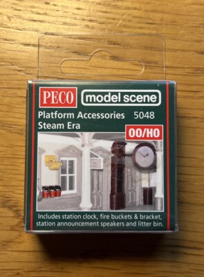 Peco Model Scene #5048 OO/HO Gauge Platform Accessories Kit (Steam Era ...