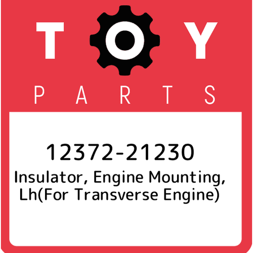 12372-21230 Toyota Insulator, engine mounting, lh(for transverse engine ...
