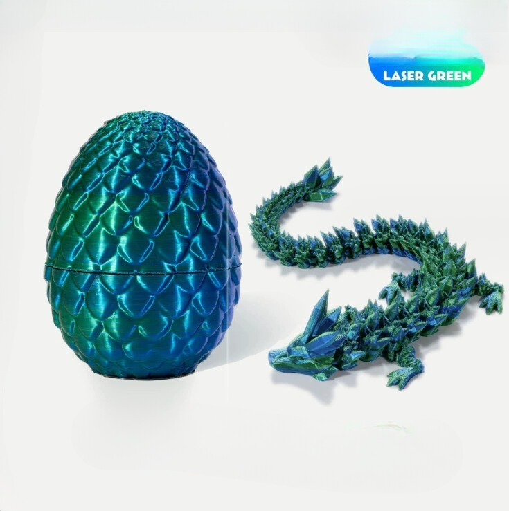 3D Printed Dragon Egg Mystery Crystal Dragon Egg Fidgeting Toy | eBay