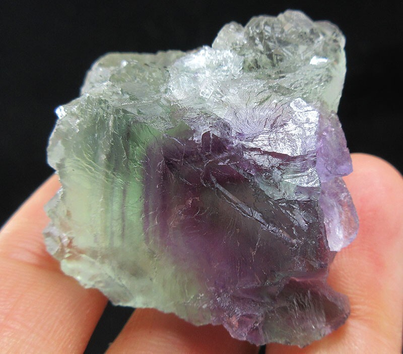 45g purple/green Fluorite ladder crystal mineral,Fujian,China! | eBay