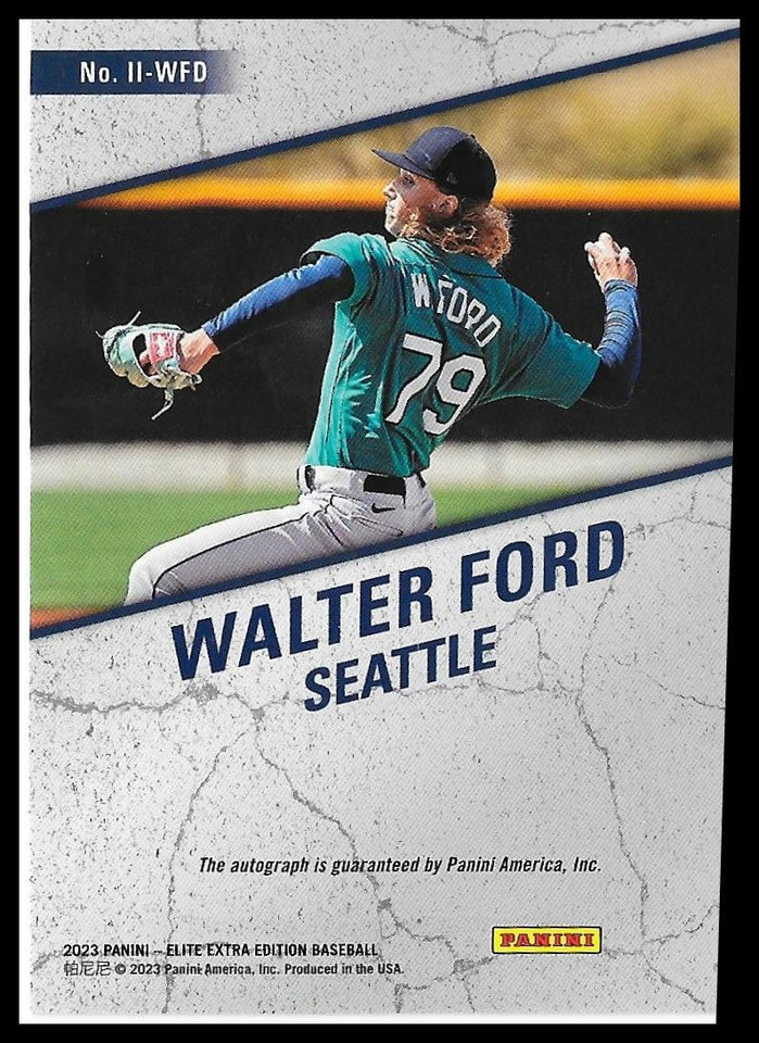 2023 Elite Extra Edition Impact Impressions Auto Walter Ford - Mariners ...