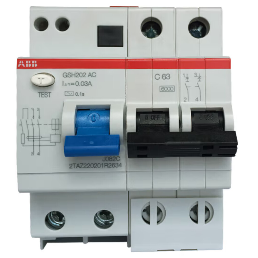 ABB Earth leakage protector Circuit breaker GSH202 AC-C63 | eBay