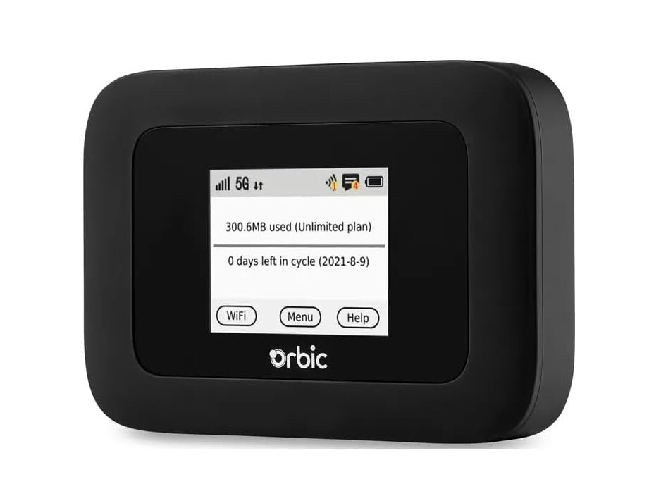 Orbic Speed 5G & 4G UW Mobile Data Hotspot R500L Locked to Verizon Only ...
