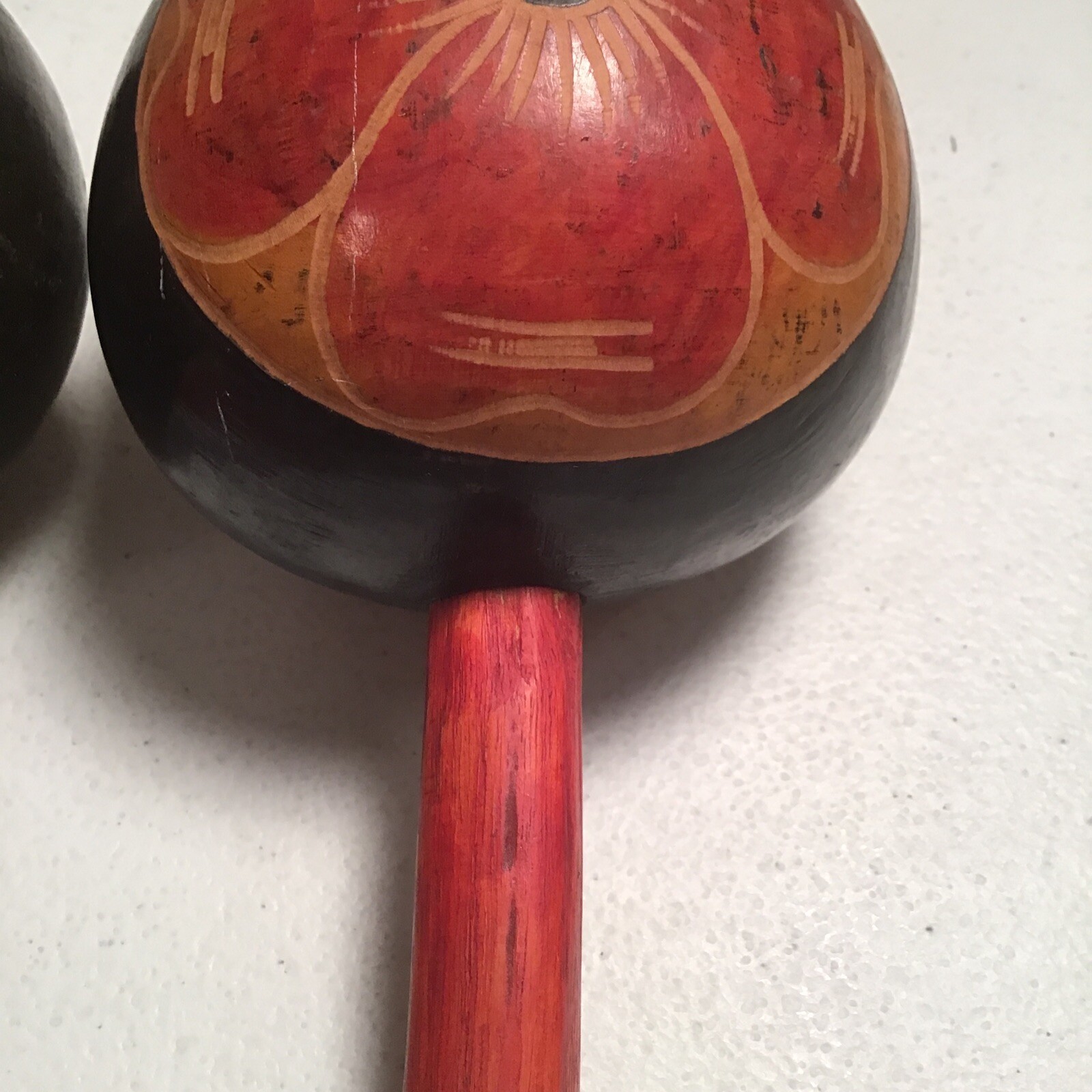 Recuerdo De Cartagena Wood Handmade Maracas Painted Art Vintage ...