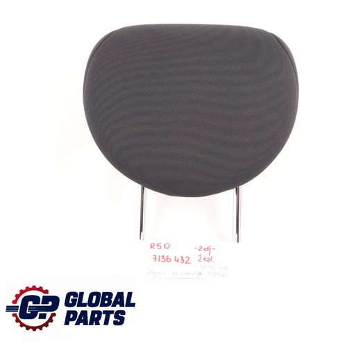 BMW Mini Cooper One R50 Rear Seat Fabric Cloth Headrest Panther Black ...