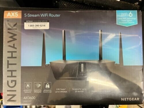 Netgear Nighthawk AX5 5-Stream Dual-Band WiFi 6 Router AX3600 -RAX41 ...