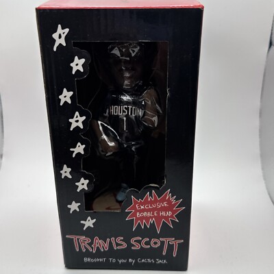 TRAVIS SCOTT BOBBLEHEAD HOUSTON ROCKETS LIMITED TO 3,000 RARE Cactus ...