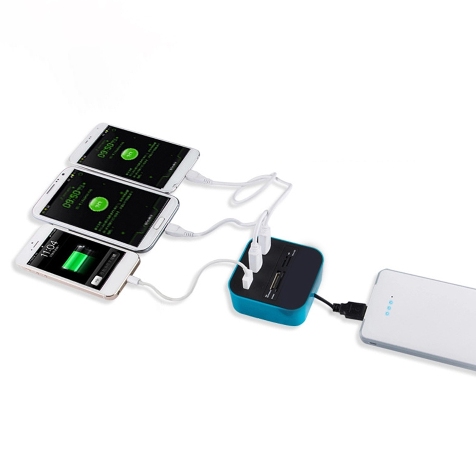 Multi-port Card Reader Convenient Converter Sd Tf Card Reader Adapter ...