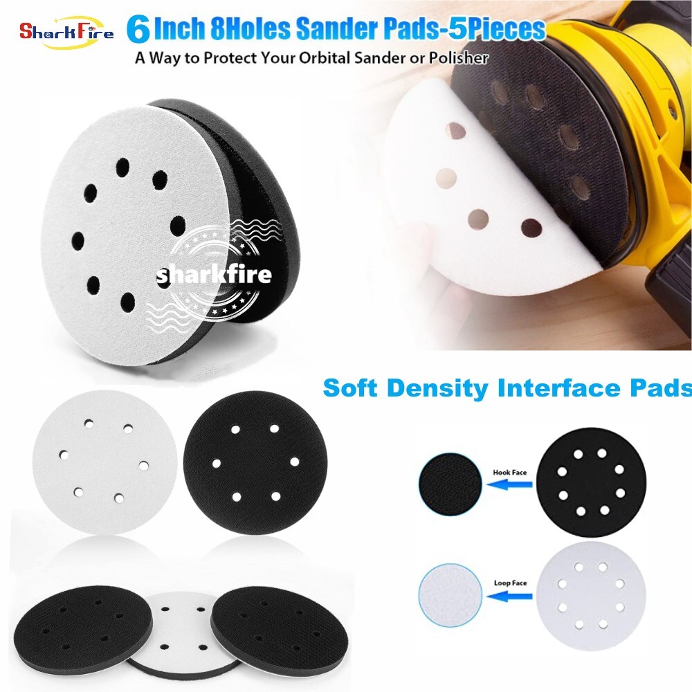 6Inch Soft Density Interface Pad Hook and Loop Sponge Cushion Buffer ...