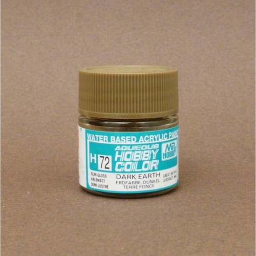 GSI Creos Mr. Hobby Mr Color Aqueous H72 Dark Earth 10mL Gloss Paint ...