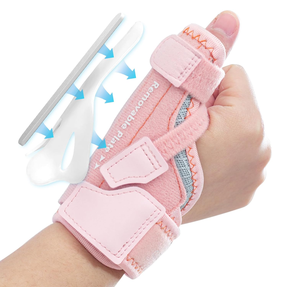 New Upgraded 2 in 1 Thumb Brace, Removable Thumb Spica Splint Left S/M ...