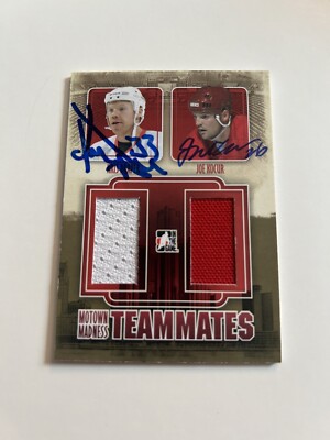 Kris Draper/Joe Kocur Dual Signed 2012/13 Motown Madness Relics Card ...