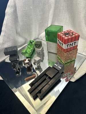 MINECRAFT Series 1 Overworld Posable Action Figures lot JAZWARES 2013 ...