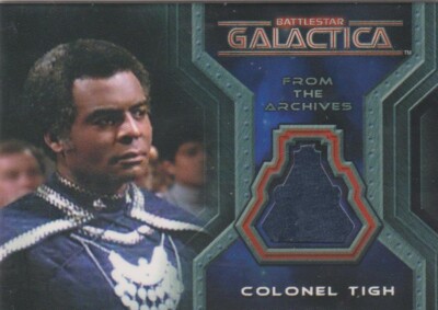 BATTLESTAR GALACTICA COSTUME PATCH CARD OF TERRY CARTER as COLONEL TIGH ...