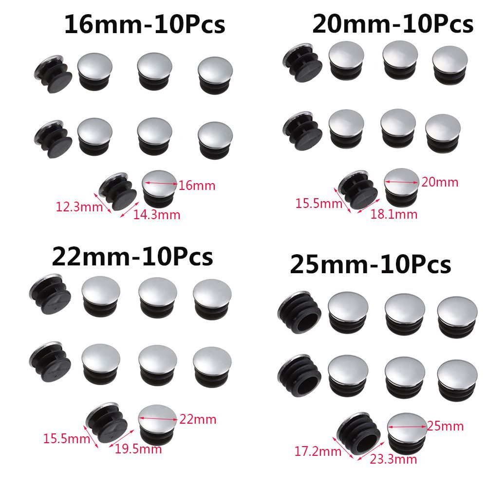 Plugs Non-slip Blanking End Caps Tube Dust Cover Furniture Leg Plug ...