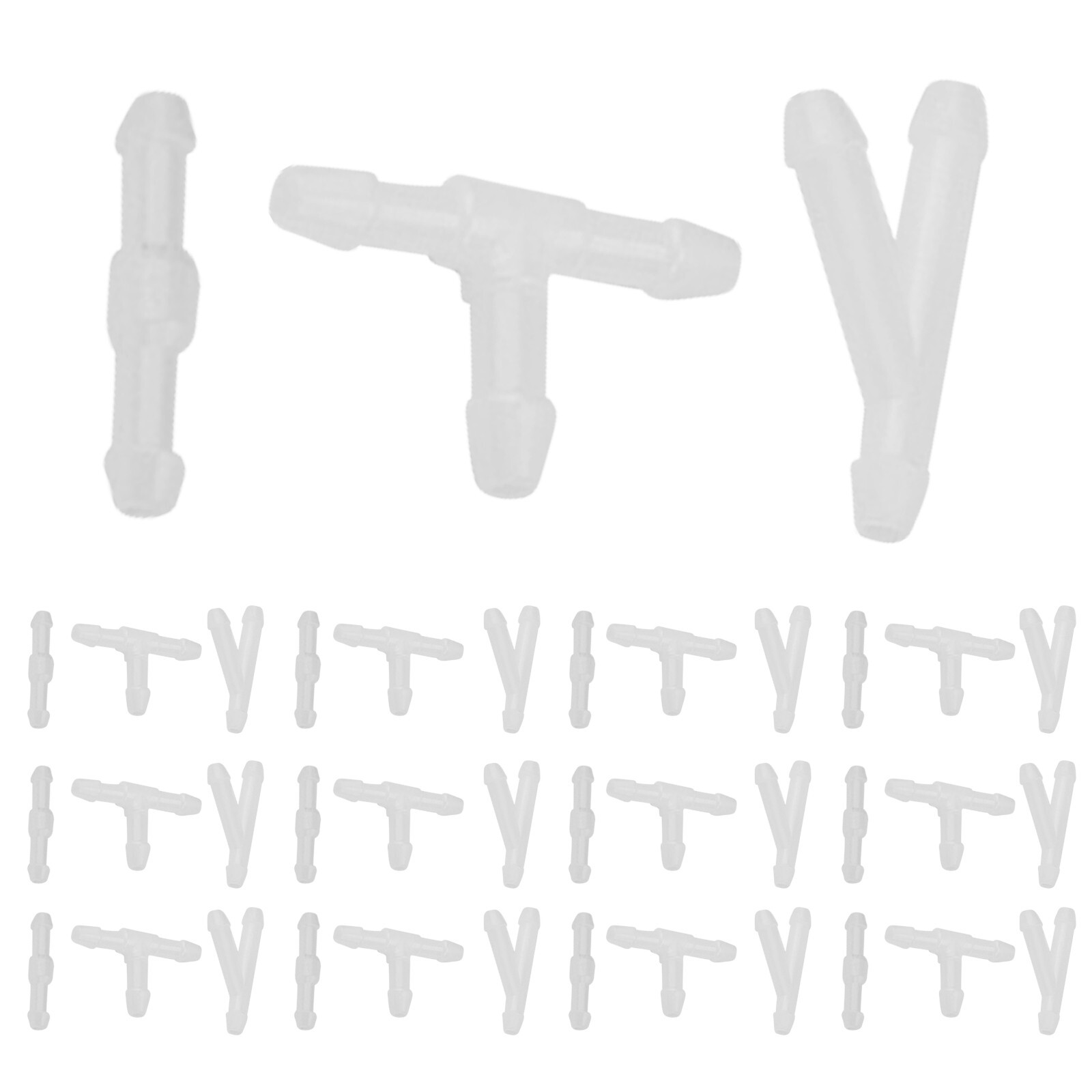New Hose Connector White Windshield Wiper Tube 3 Kinds Shapes Parts ...