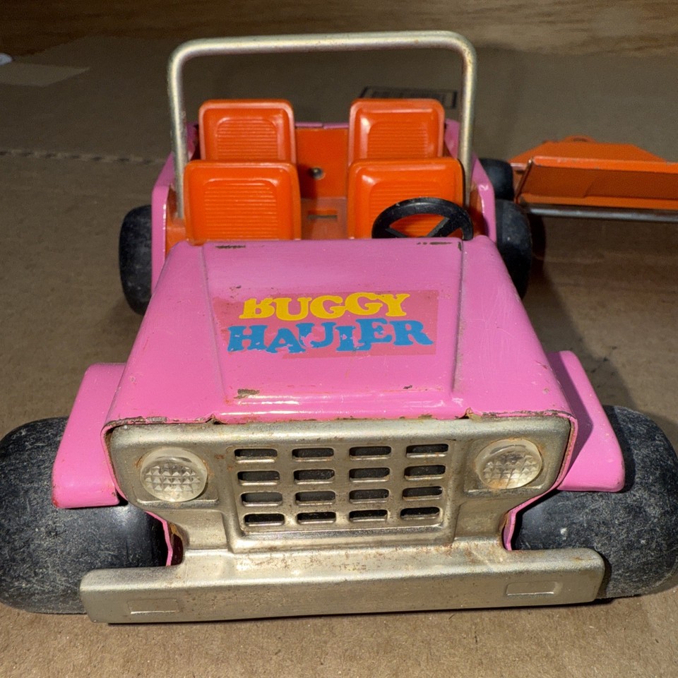 Vintage 1970’s Buddy L Buggy Hauler Jeep With Trailer And Sandpiper ...
