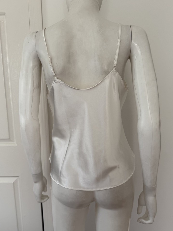 Farr West White Camisole Style 110 Cami Top Silky Polyester Lingerie M ...