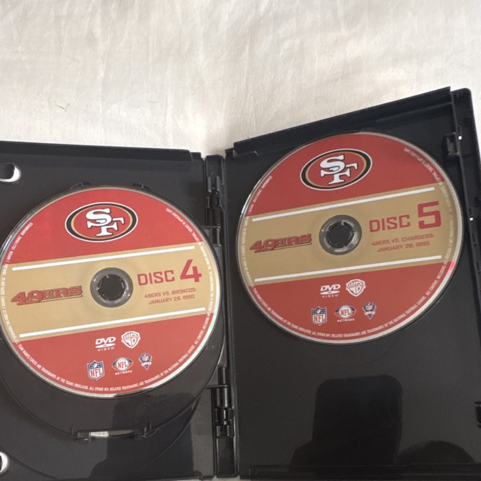 NFL Productions San Francisco 49ers: 5 Greatest Super Bowl Games 5-Disc ...