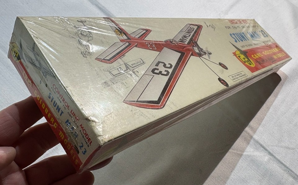 CARL GOLDBURG STUNT MAN 23 1/2A .049 CONTROL LINE MODEL AIRPLANE KIT ...
