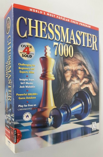 SEALED Chessmaster 7000 by Mindscape Big Box CD-ROM Windows IBM-PC 1999 ...