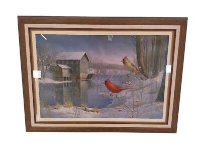 Art by Sam Timm signed painting Birds by a river | eBay