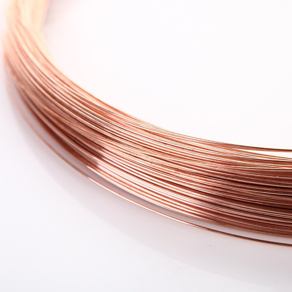 Pure Copper Wire Bare Uncoated Assorted Copper Wire Round Sizes Ø0.2mm ...