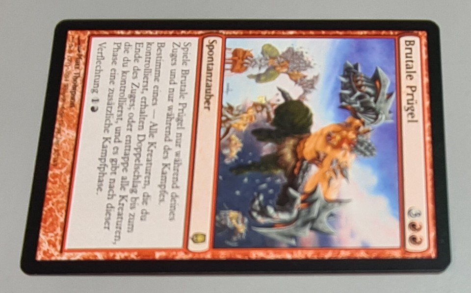 Brutale Prügel # 67/165 (Savage Beating) Rare MTG Nachtstahl 2003 N ...