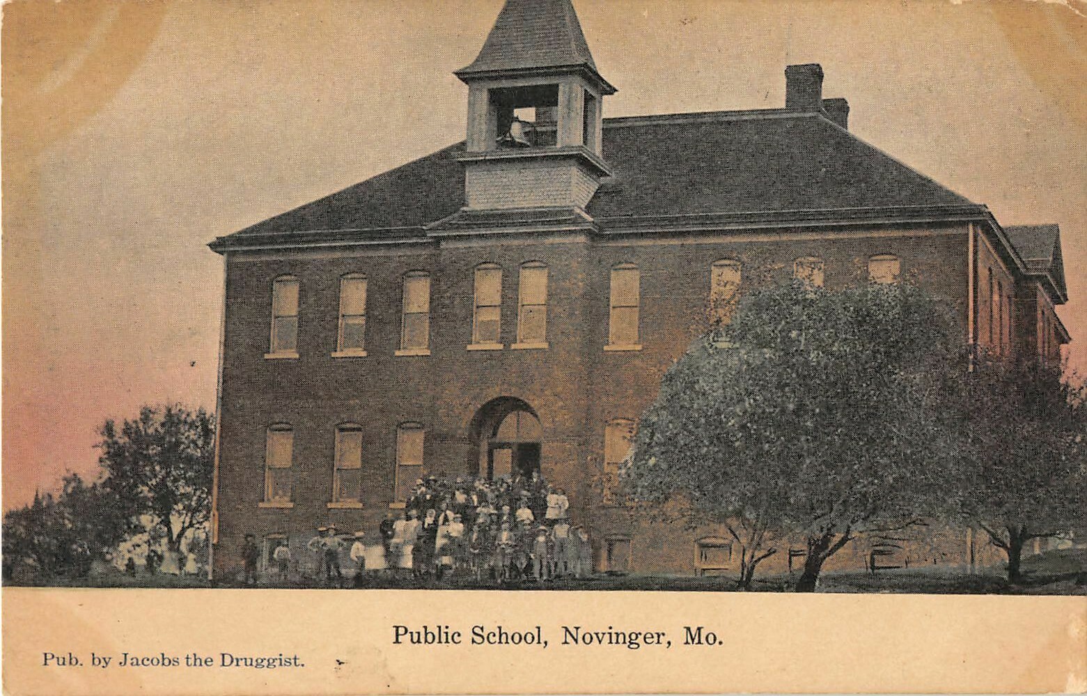F33/ Novinger Missouri Postcard c1910 Public School Building | eBay