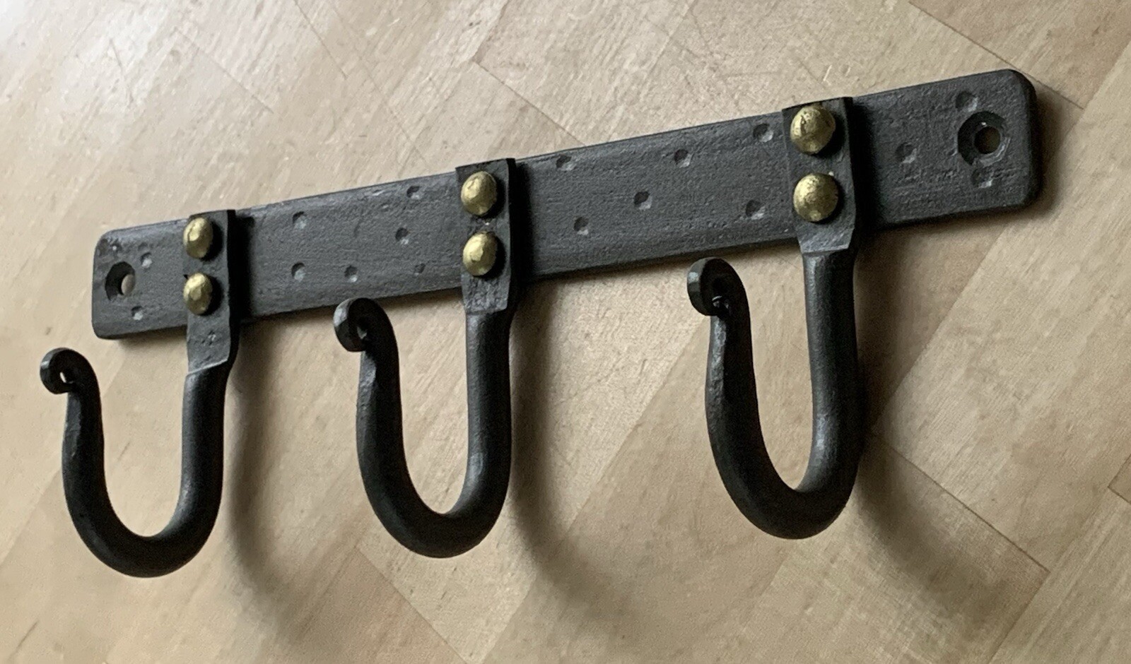 FABULOUS HEAVY WROUGHT IRON TRIPLE HOOKS!! | eBay