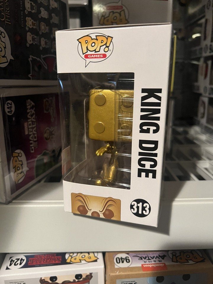 Funko Pop King Dice Golden #313 Vinyl Figure E3 Exclusive Cuphead 2018 ...