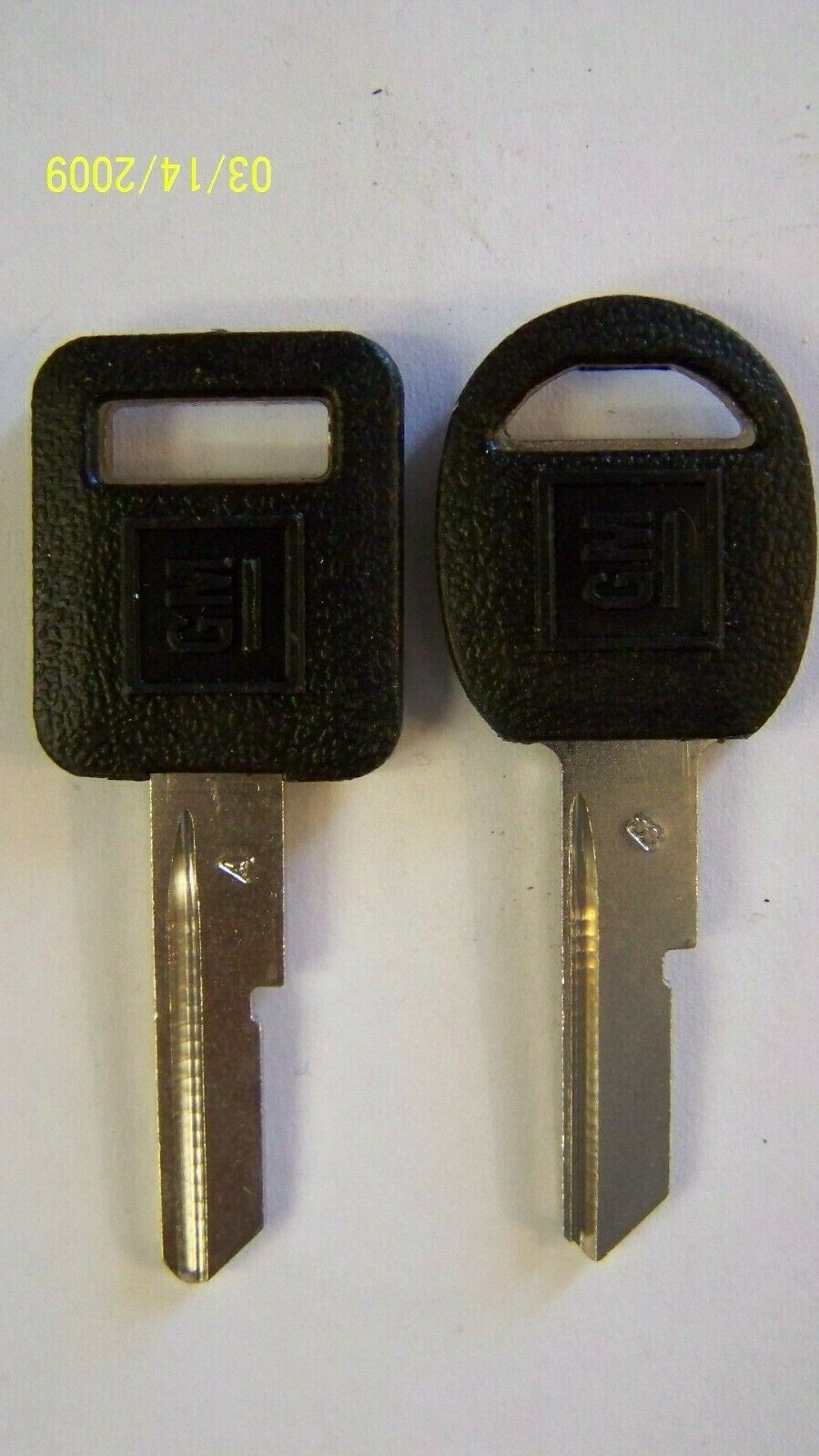 GM OEM Plastic Head key blanks A-B | eBay